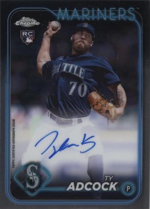 2024 Topps Chrome - Rookie Autographs Ty Adcock #RA-TA (AU, RC) for ...