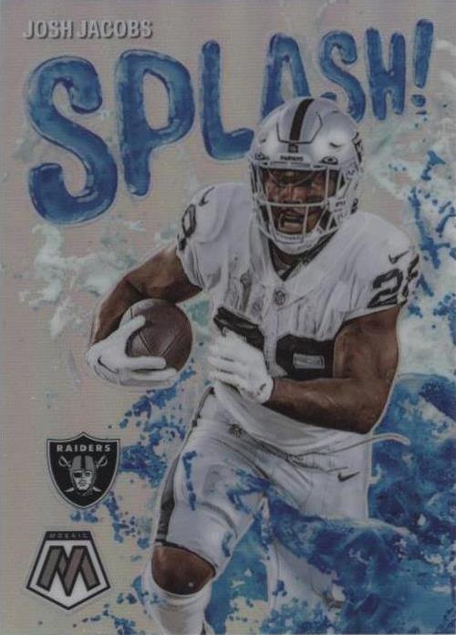 2023 Panini Mosaic - Splash Mosaic Josh Jacobs #SS-JJA Silver Prizm for ...
