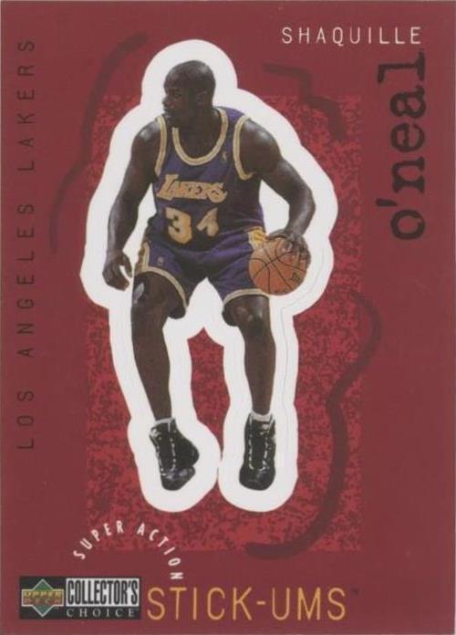1997-98 Upper Deck Collector's Choice - Stick-Ums Shaquille O'Neal #S13 ...