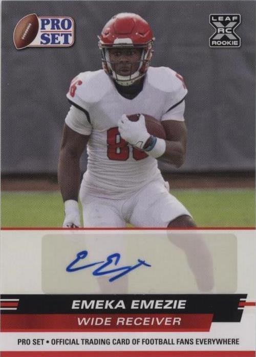 2022 Leaf Pro Set Draft - Autographs Emeka Emezie #PSA-EE2 Red (AU, RC) for sale online | eBay