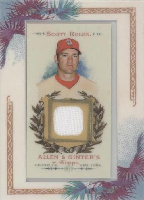 2007 Topps Allen & Ginter's - Framed Mini Relics Scott Rolen #AGR-SR1 ...