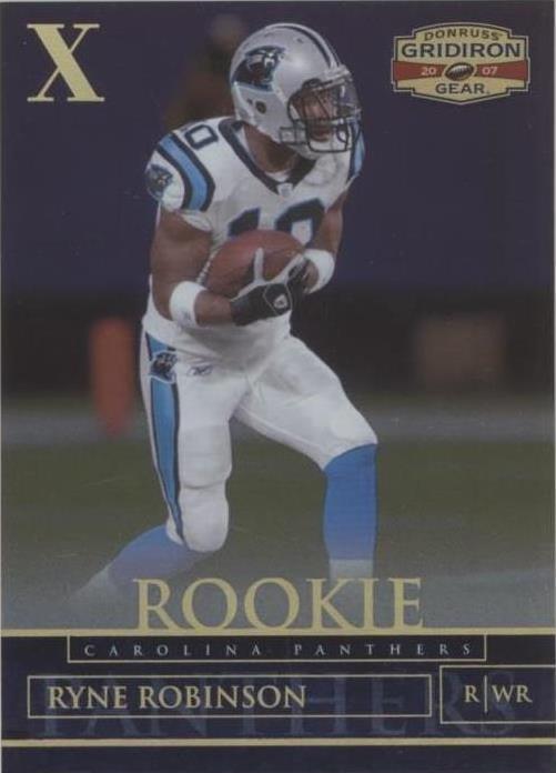 2007 Donruss Gridiron Gear - Rookie Ryne Robinson #183 Gold Xs /100 (RC ...
