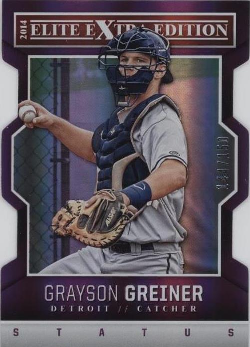 2014 Panini Elite Extra Edition - Grayson Greiner #63 Status Purple Die ...