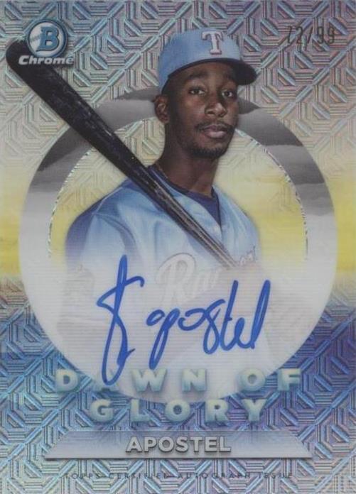 2020 Bowman Chrome - Dawn of Glory Autographs Sherten Apostel #DGA-SA ...
