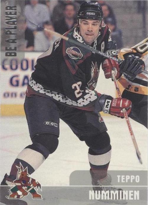 1999-00 In the Game Be A Player Memorabilia - Teppo Numminen #186 ...