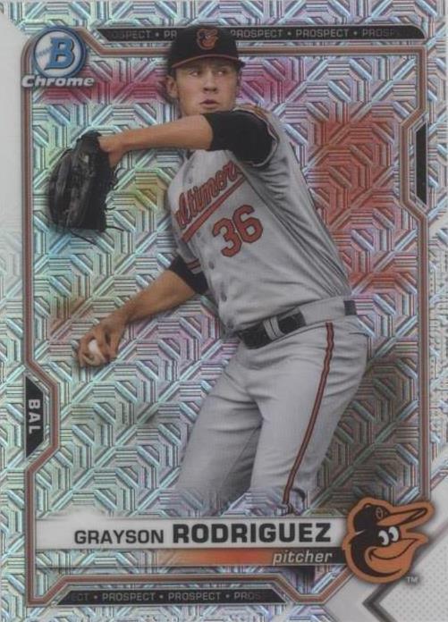 2021 Bowman Chrome - Prospects Mojo Refractor #BCP-165 Grayson Rodriguez (RC) for sale online | eBay