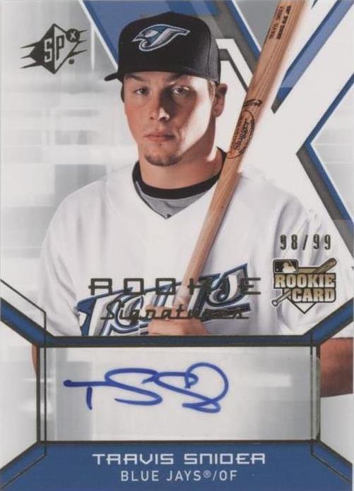 2009 SPx - Rookie Autographs Travis Snider #122 /99 (AU, RC) for sale online | eBay