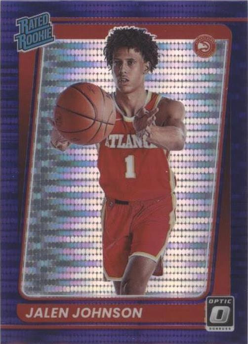 2021-22 Panini Donruss Optic - Rated Rookie Jalen Johnson #181 Purple Pulsar Prizm (RC) for sale ...