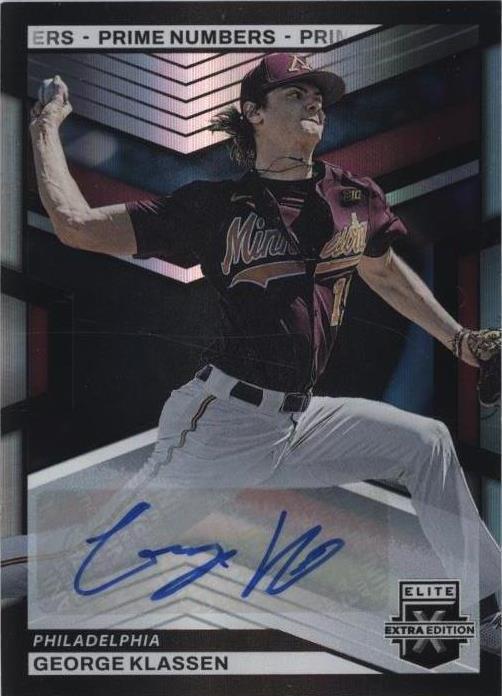 2023 Panini Elite Extra Edition - George Klassen #40 Prime Numbers a ...