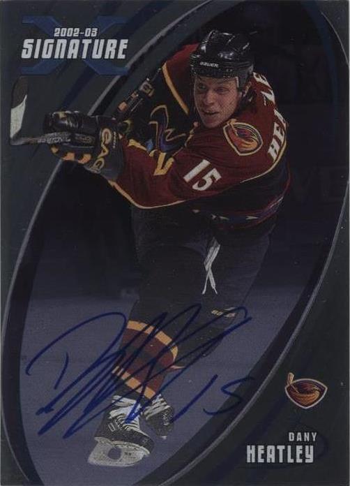 2002-03 In the Game Be A Player Signature Series - Dany Heatley #001 ...