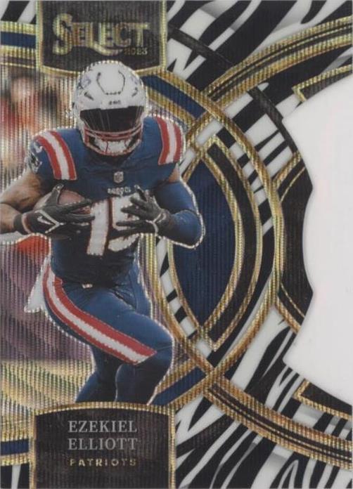 2023 Panini Select - Premier Level Ezekiel Elliott #185 Zebra Prizm Die ...