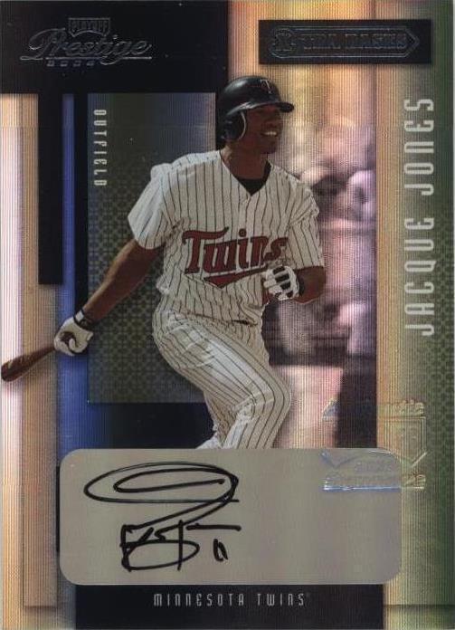 2004 Playoff Prestige - Jacque Jones #106 Xtra Bases Black Autographs ...