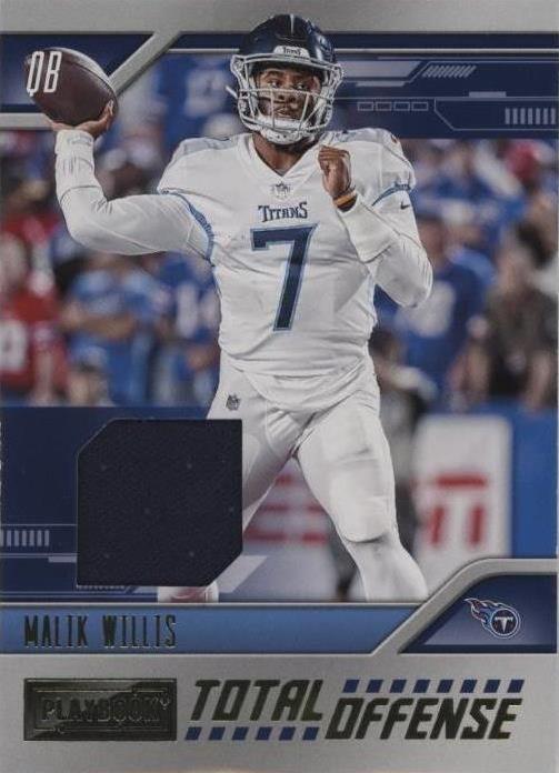 2022 Panini Playbook - Total Offense Memorabilia #TO-23 Malik Willis ...