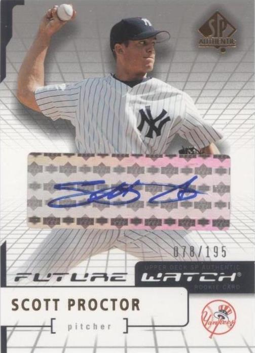 2004 SP Authentic - Future Watch Scott Proctor #124 Silver Autographs ...