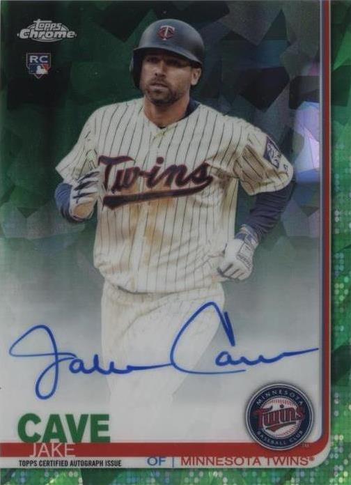 2019 Topps Chrome Sapphire Edition - Autographs Jake Cave #CSA-JC Green ...