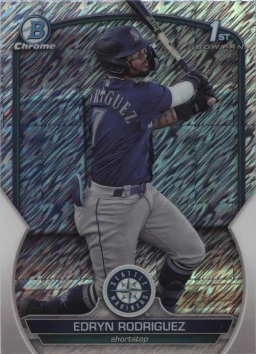 2023 Bowman Chrome - Prospects Edryn Rodriguez #BCP-185 Shimmer ...