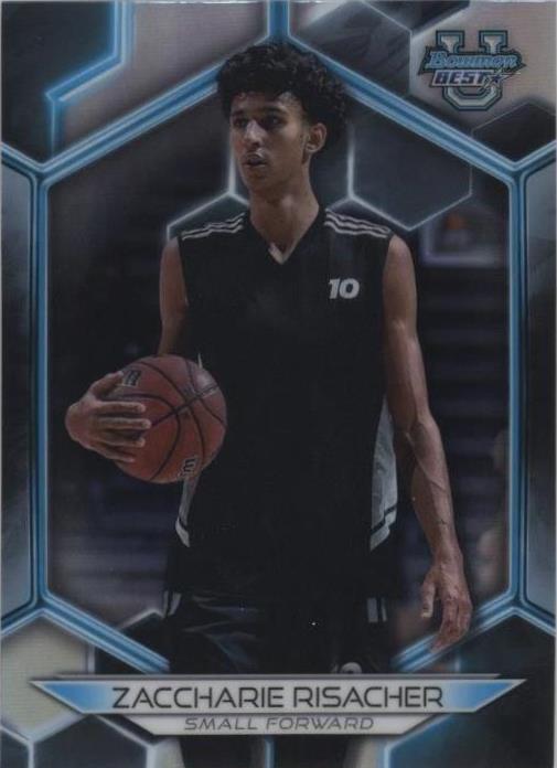 2023-24 Bowman University Best - Zaccharie Risacher #29 Refractor (RC ...