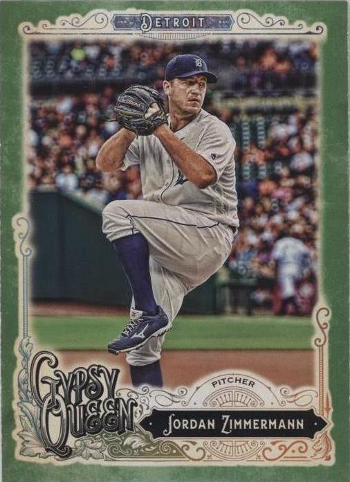 2017 Topps Gypsy Queen - Jordan Zimmermann #11 Green for sale online | eBay