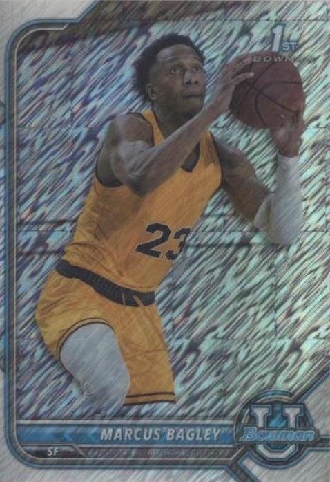 2021-22 Bowman University - Marcus Bagley #65 Shimmer Refractor (RC ...