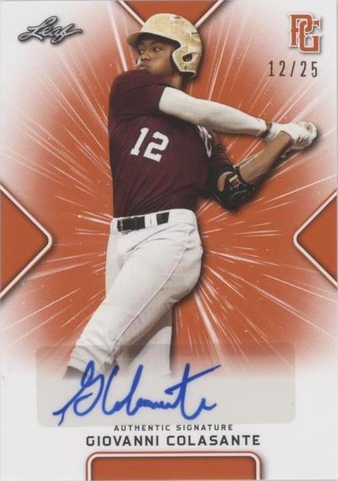 2021 Leaf Perfect Game National Showcase - Autographs Orange #BA-GC1 ...