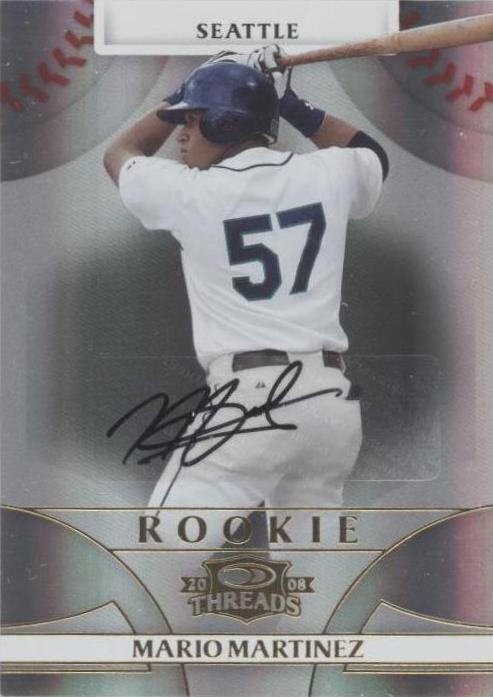 2008 Donruss Threads - Rookie Mario Martinez #127 Gold Signatures /100 ...