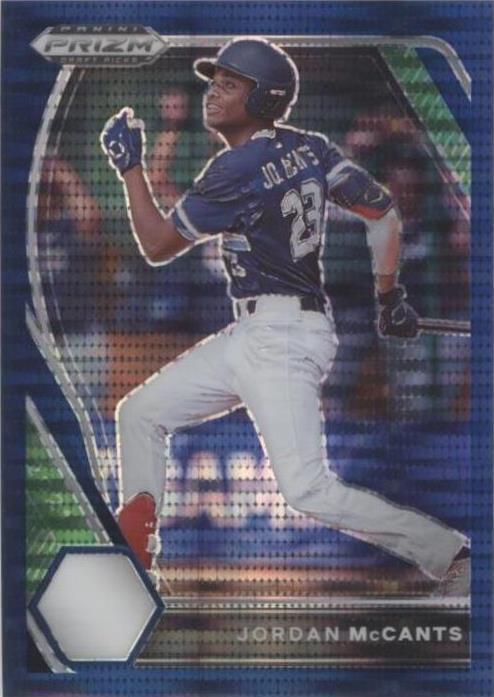2021 Panini Prizm Draft Picks - Jordan McCants #PDP88 Navy Blue Pulsar ...