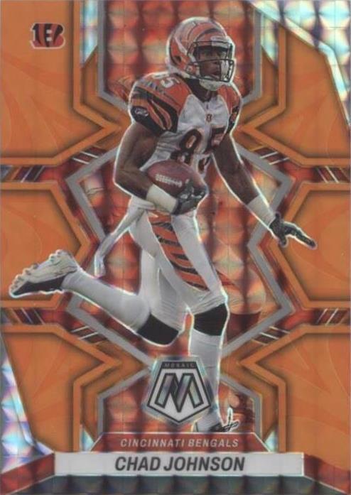 2022 Panini Mosaic - Chad Johnson #45 Mosaic Reactive Orange Prizm for ...