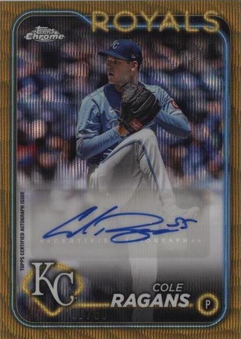 2024 Topps Chrome Update Series - Autographs Cole Ragans #AC-CRA Gold ...