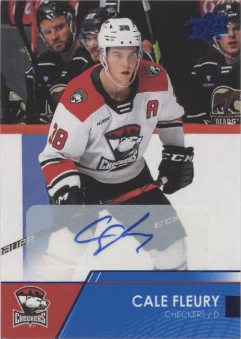 2021-22 Upper Deck AHL - Autographs #27 Cale Fleury (AU) for sale online | eBay