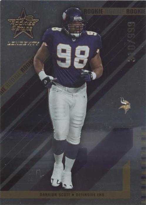 2004 Leaf Rookies & Stars Longevity - Rookie Darrion Scott #157 /999 ...