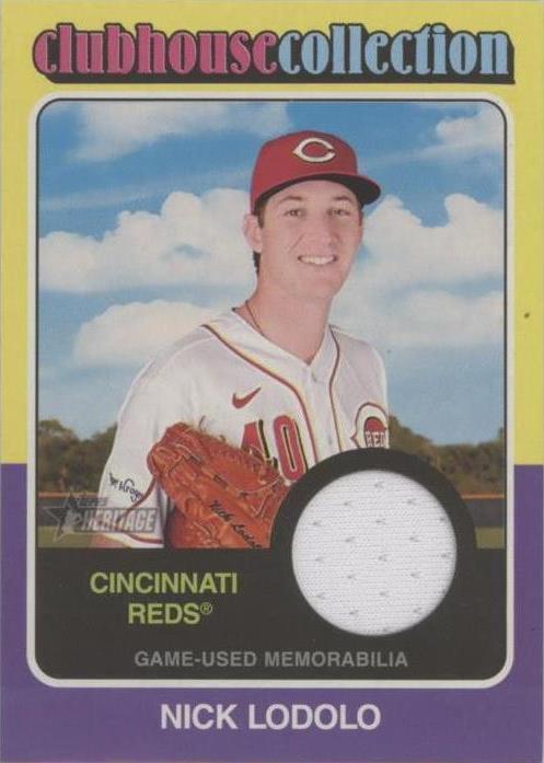 2024 Topps Heritage - Clubhouse Collection Relics Nick Lodolo #CCR-NL ...