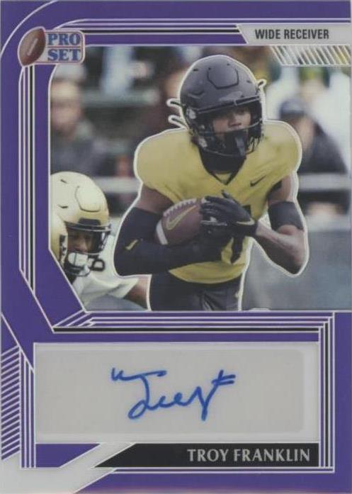 2022 Leaf Pro Set Metal - Purple Prismatic #PA-TF1 Troy Franklin /30 ...