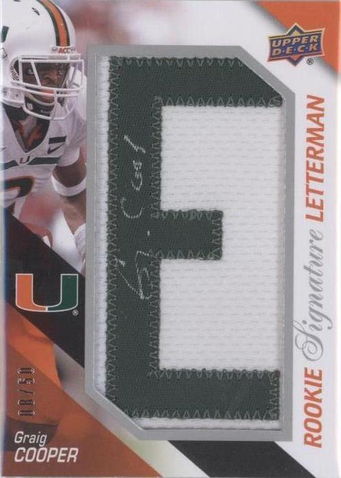 2011 Upper Deck - Rookie Signature Letterman #RSL-GC Graig Cooper /50 ...