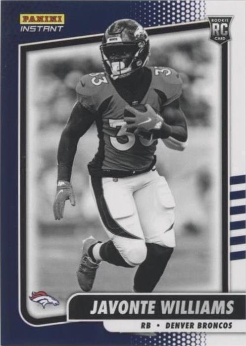2021 Panini Instant NFL - Black & White Javonte Williams #BW15 /2728 ...