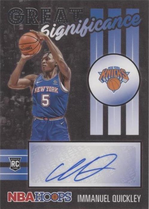 2020-21 Panini NBA Hoops - Great Significance Immanuel Quickley #GS-IQU ...