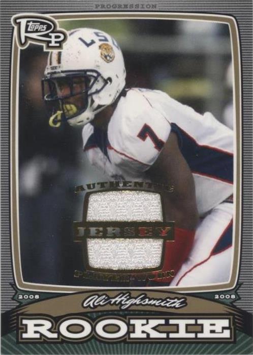 2008 Topps Rookie Progression - Rookies Gold Jerseys #PR-AH Ali ...