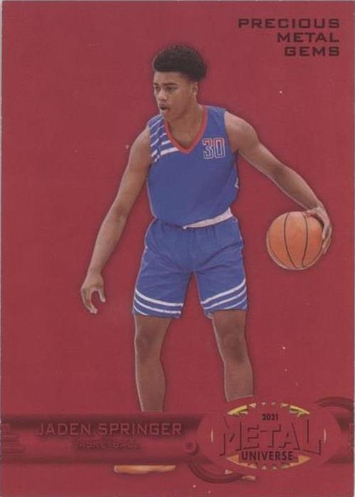 2021 Skybox Metal Universe Champions - 1997-98 Retro Jaden Springer #RB ...