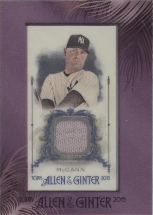 2015 Topps Allen & Ginter's - Framed Mini Relics Brian McCann #FMR-BM ...