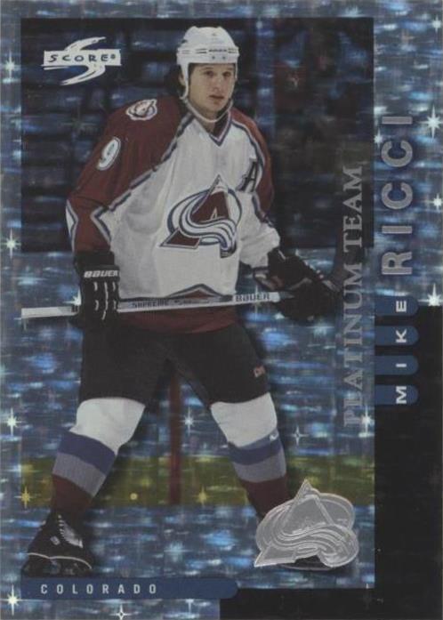 1997-98 Score Team Collection - Colorado Avalanche Mike Ricci #17 ...