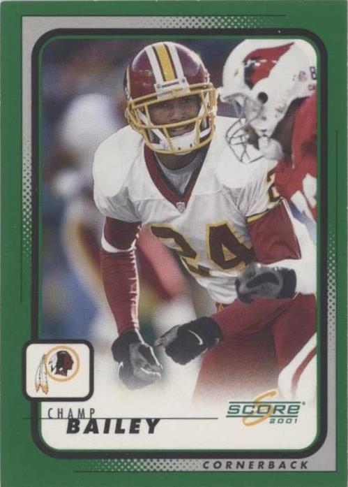 2001 Score - Champ Bailey #214 for sale online | eBay