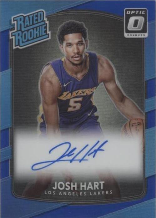 2017-18 Panini Donruss Optic - Rated Rookie Josh Hart #171 Blue Prizm ...