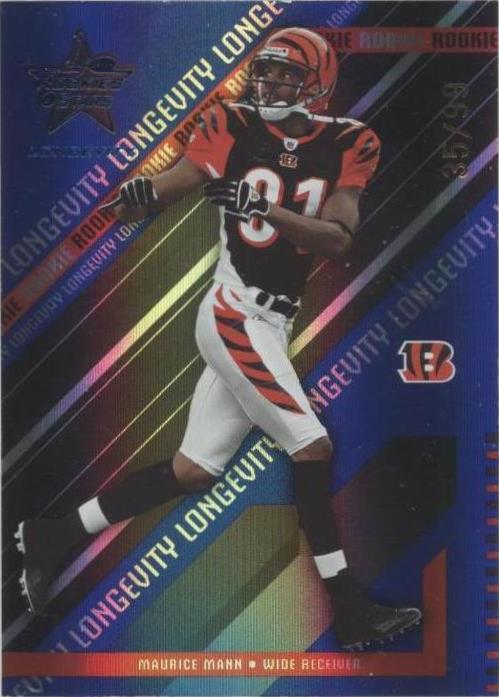2004 Leaf Rookies & Stars Longevity - Rookie Maurice Mann #233 Sapphire ...