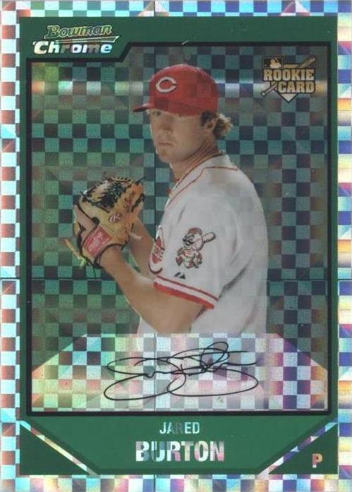 2007 Bowman Draft Picks & Prospects - Chrome Jared Burton #BDP33 X ...