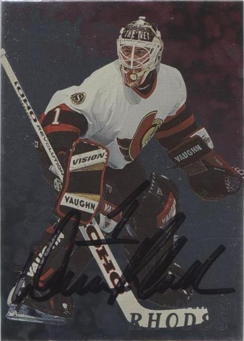 1998-99 In the Game Be A Player - Damian Rhodes #96 Silver Autographs ...