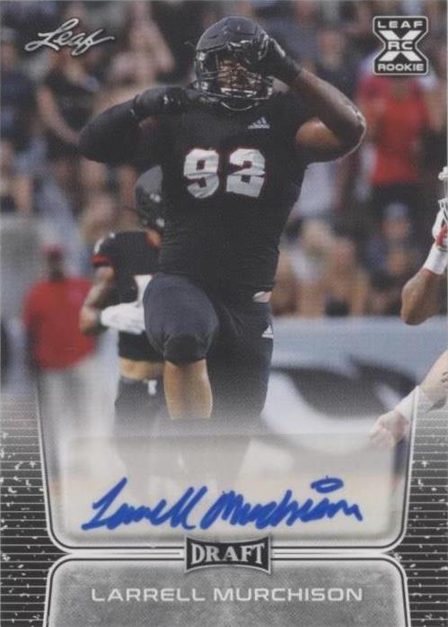 2020 Leaf Draft - Autographs Larrell Murchison #BA-LM1 (AU, RC) for ...