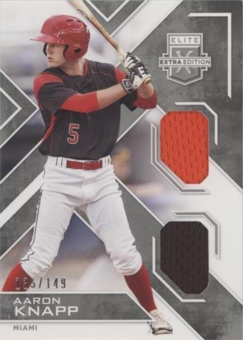 2016 Panini Elite Extra Edition - Dual Materials Aaron Knapp #DM-AK ...