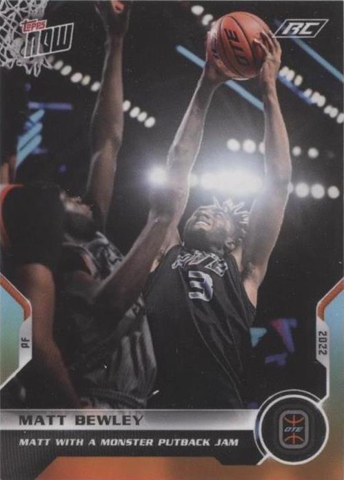 2021-22 Topps Now Overtime Elite - Matt Bewley #40 /225 (RC) for sale ...