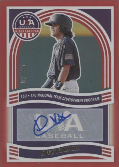 2024 Panini Stars and Stripes - 16u/17u National Team Signatures Diego ...