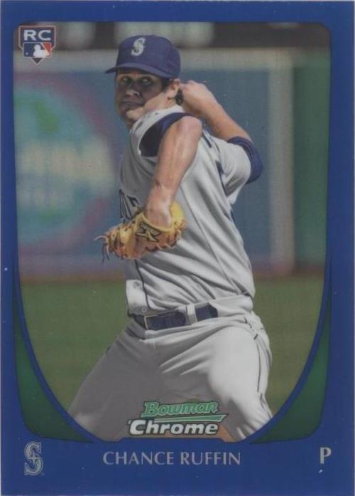 2011 Bowman Draft Picks & Prospects - Chrome Chance Ruffin #105 Blue ...