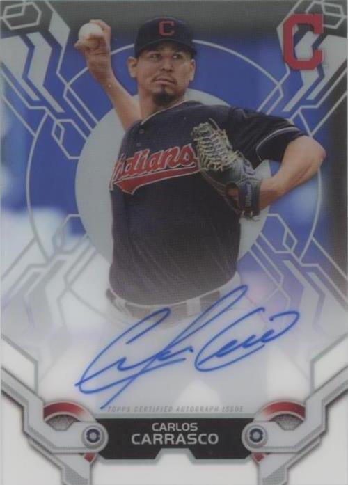 2019 Topps High Tek - High Tek Autographs #HTA-CC Carlos Carrasco (AU) for sale online | eBay